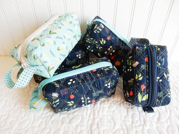 Simple Quilted Zipper Bags | Quick Zip Cases - A Quilting Life