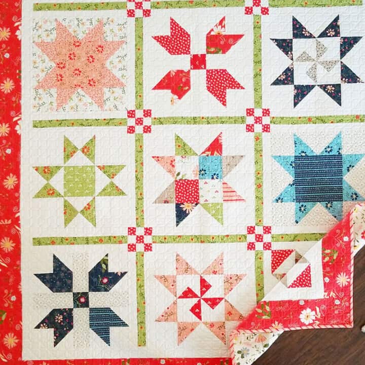 Garden Stars Sampler Quilt Pattern - A Quilting Life
