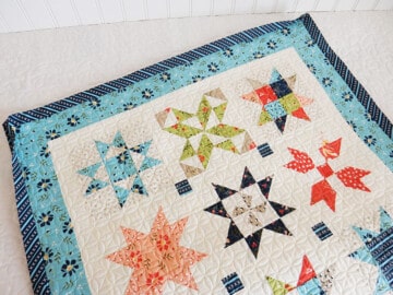 Garden Stars Sampler Wall Hanging & Fall Mini Quilts - A Quilting Life