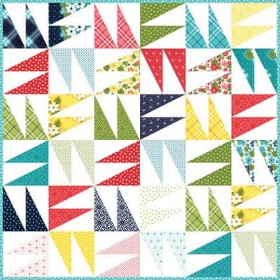 Jolly Bar Meringue Quilt - Free Quilt Pattern - A Quilting Life