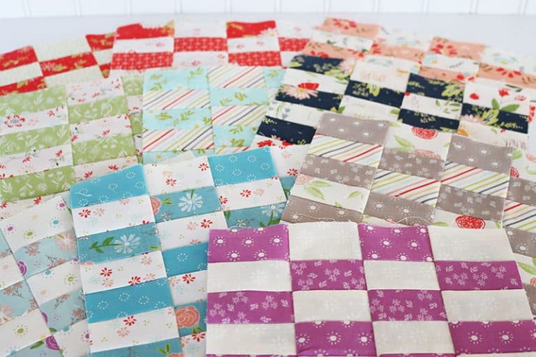 Scrappy Honeybun Quilt Block Tutorial - A Quilting Life