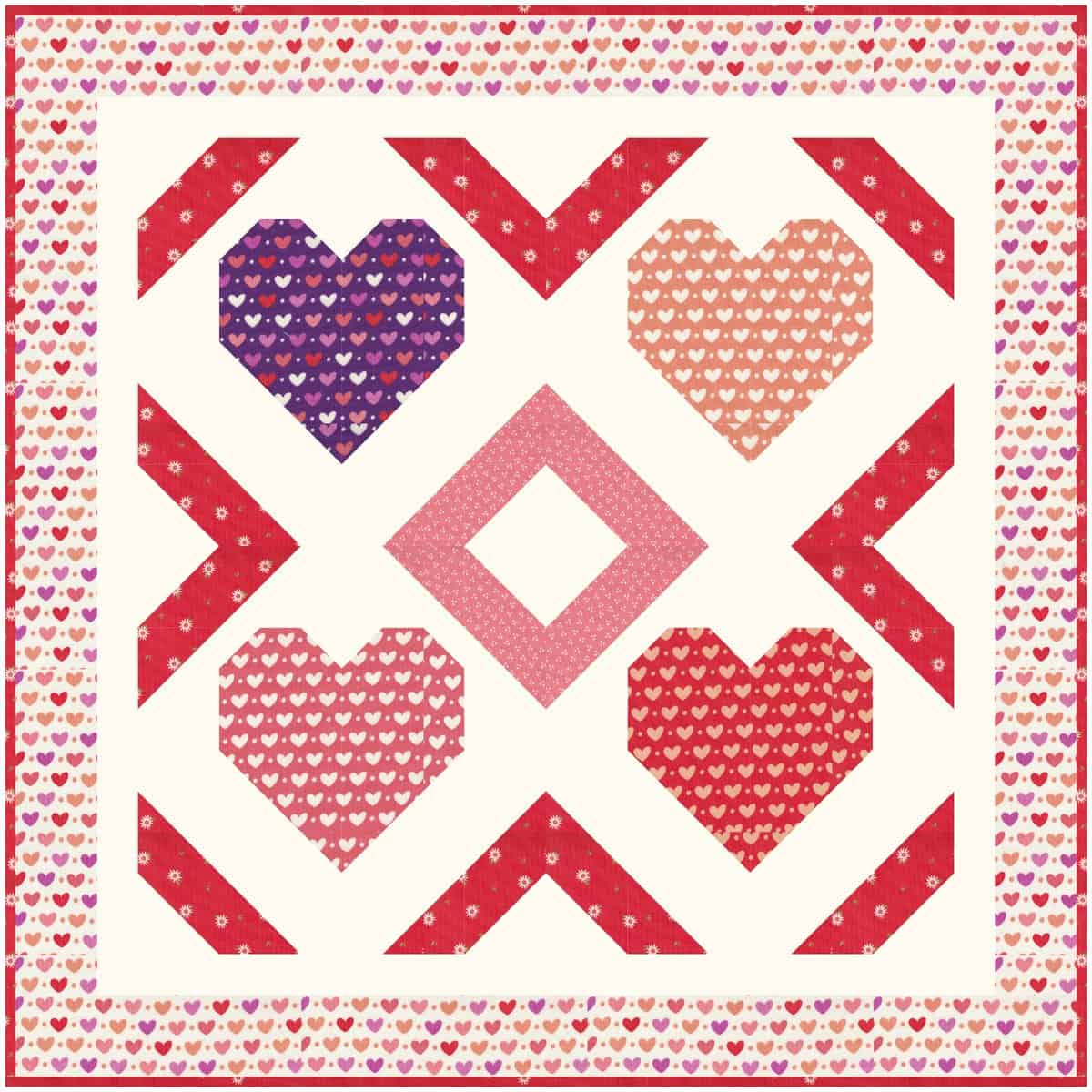 Easy Heart Quilt Patterns & Projects - A Quilting Life
