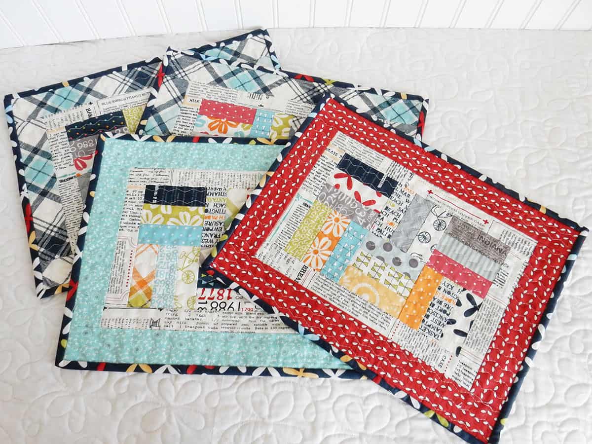 Easy Placemat Patterns + Free Pattern - A Quilting Life