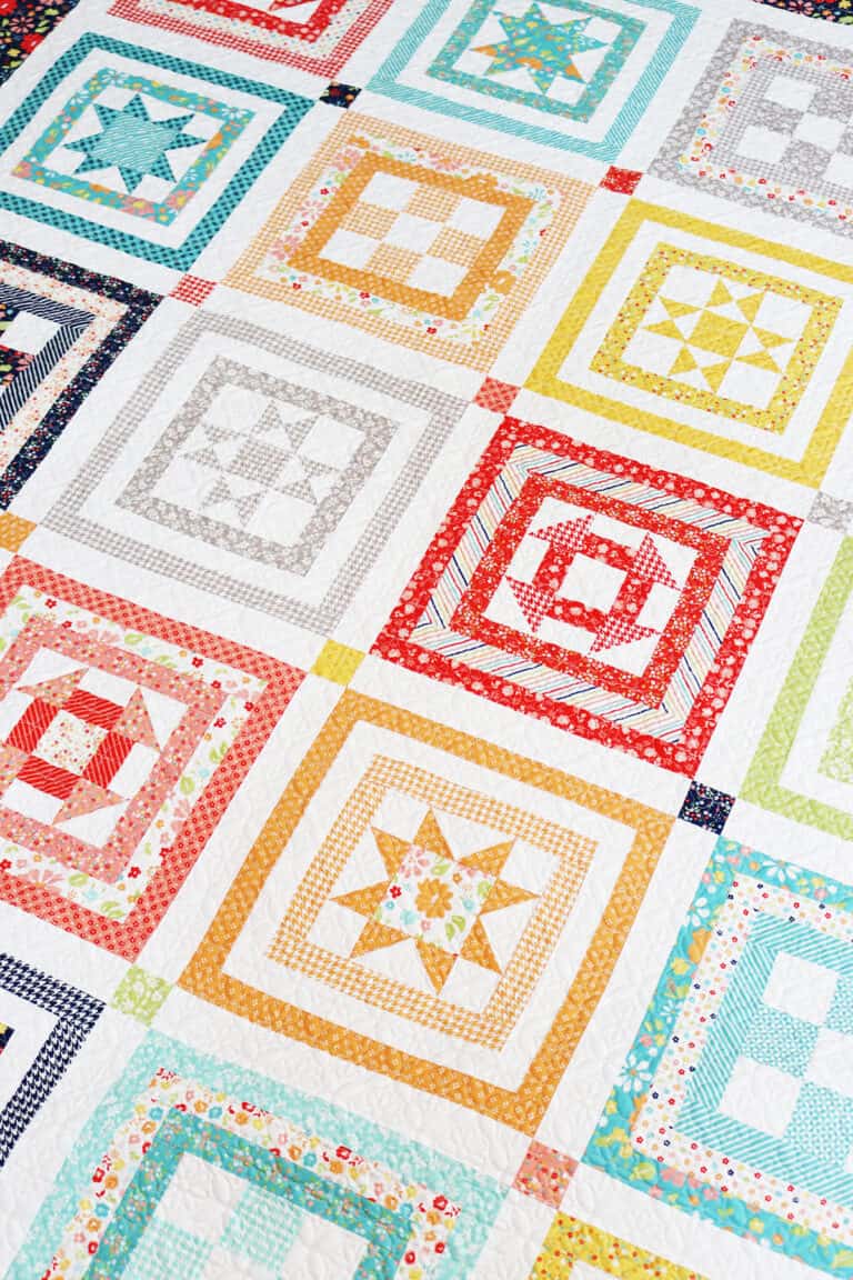 Block Party Quilt and Sunnyside Quilt in Delightfully Yours Fabrics - A ...
