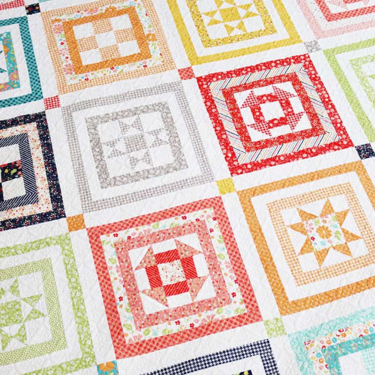Block Party Quilt and Sunnyside Quilt in Delightfully Yours Fabrics - A ...