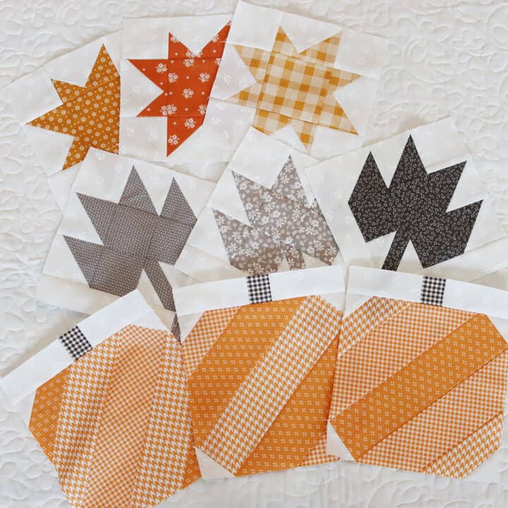 Autumn Nights Sew Along Week Three: Harvest Pumpkin Blocks - A Quilting ...