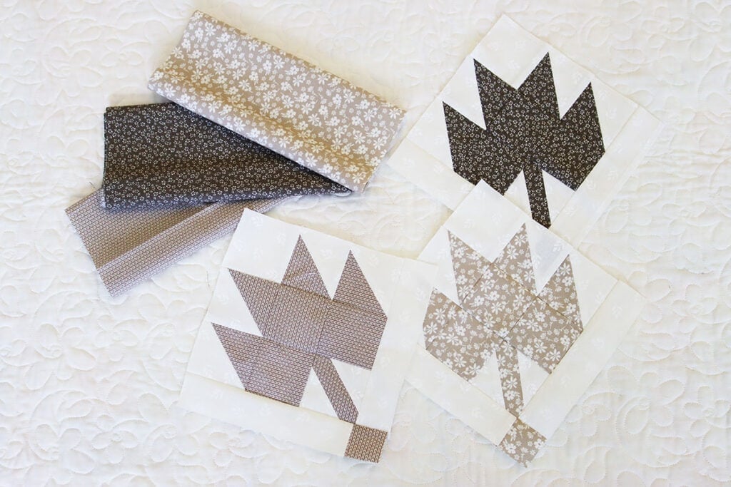 Autumn Nights Sew Along Week Two: Falling Leaf Blocks - A Quilting Life