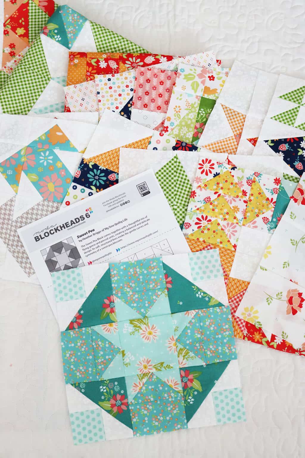 Moda Blockheads 6 Block 18 - A Quilting Life