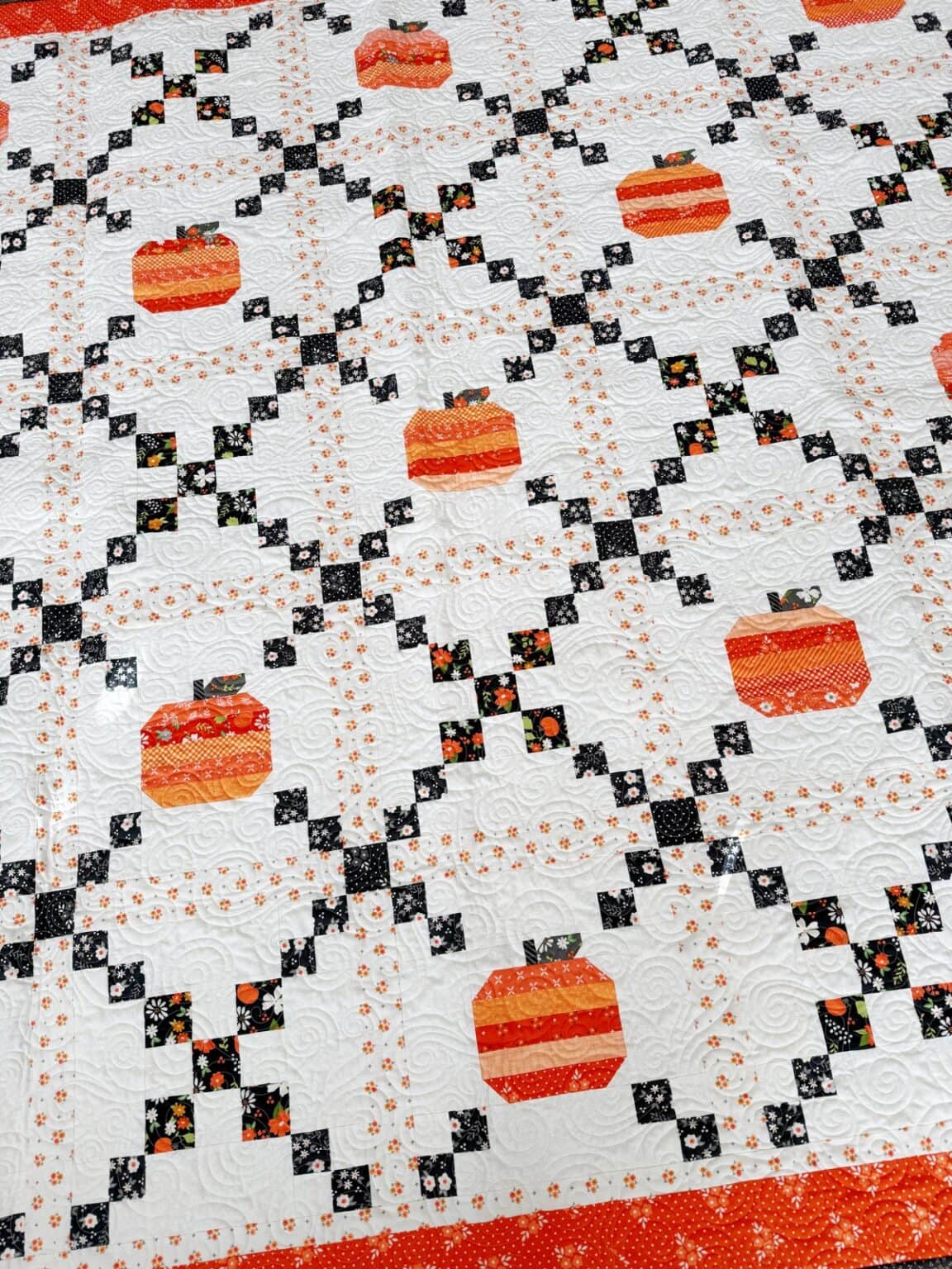 Fall Dash and Pumpkin Patch in Birch & Willow Fabrics - A Quilting Life